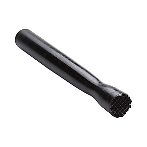 Restaurantware Bar Lux 8.3 Inch x 1 Inch Cocktail Muddler, 1 Tenderizer Bartender Muddler - Grooved, Durable, Black Plastic Muddler For Drinks, For Mashing Or Mixing, For Cocktails