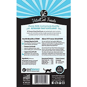 Vital Cat Freeze-Dried All-Natural Minnows Cat Treats, 0.5 oz.