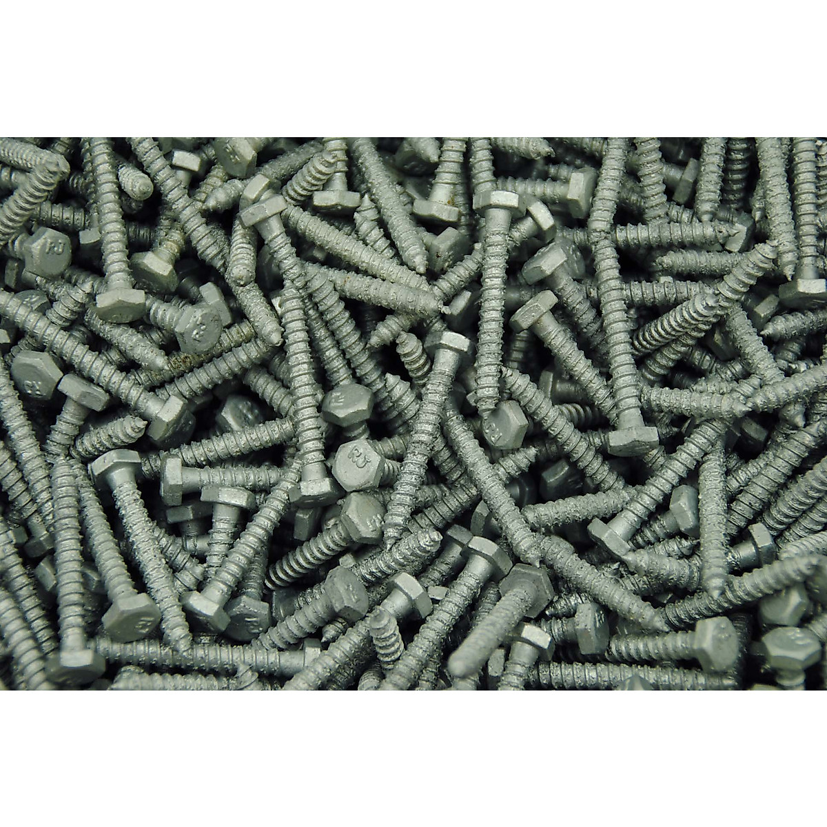 (250) Galvanized Hex Head 1/4 x 2 Lag Bolts Wood Screws