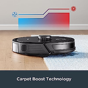 EUREKA Robotic Vacuum Cleaner, NER650 2000Pa Robot Vacuum with LDS Navigation, Smart Mapping and Wi-Fi Connected for Carpet Floor with Alexa Google Assistant Black