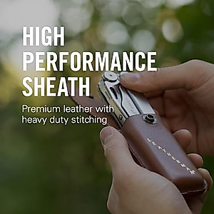 LEATHERMAN, Heritage Leather Snap Sheath for Multi-Tools, Brown, Medium