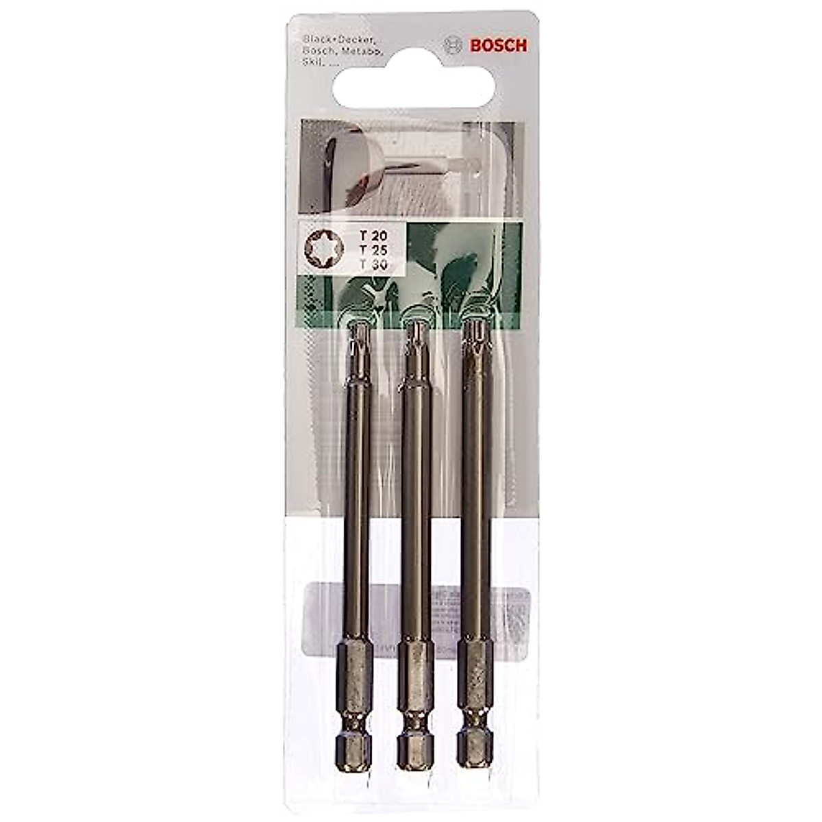 Bosch 2609255972 89mm Torx Screwdriver Bit Set with Standard Quality (3 Pieces)
