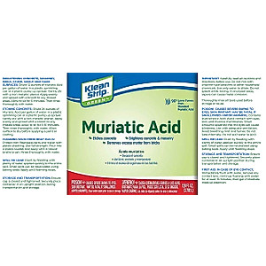 Klean Strip Green Muriatic Acid-Eco friendly Brightens Masonry Etch Concrete Removes Excess Mortar from Bricks and Cleans Algae and Scum-1 Gallon Plus Centaurus AZ Chemical Resistant Gloves