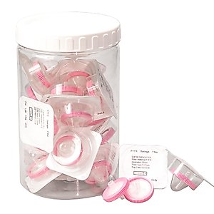 PEKYBIO Sterile Syringe Filter PTFE Hydrophilic Filtration 0.22 um Pore Size, 25 mm Membrane Diameter, 20 Pack, Sterile Packed Individually for HPLC Sample Preparation