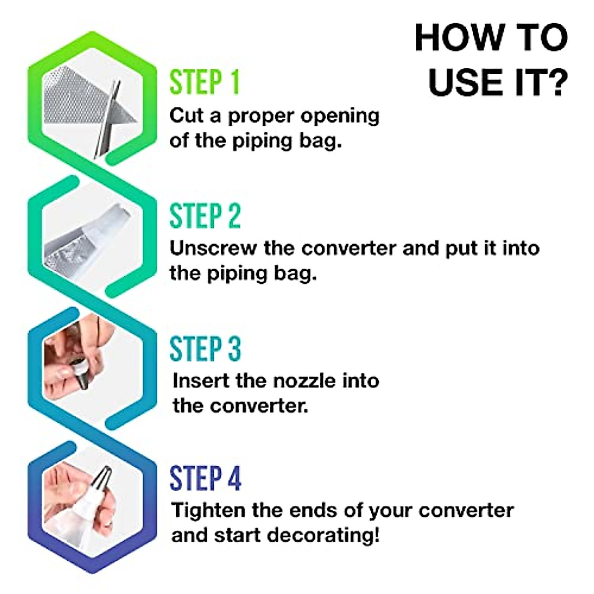 119 Pieces Disposable Piping Bags and Tips Set 12 Inches - 100 Anti Burst Pastry Bags with 8 Nozzle Tips, 3 Bag Ties and 3 Cake Scrapers, icing piping kit, for Frosting and Cookie decorating & more