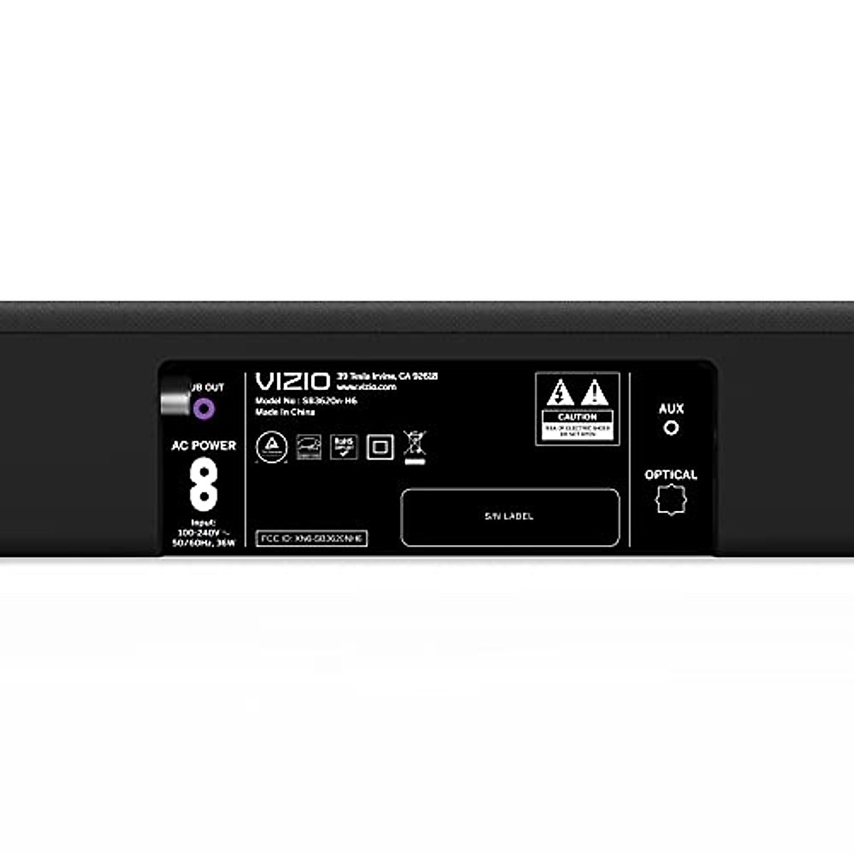 VIZIO 2.0 Home Theater Sound Bar with DTS Virtual:X, Bluetooth, Includes Remote Control - SB3620n-H6