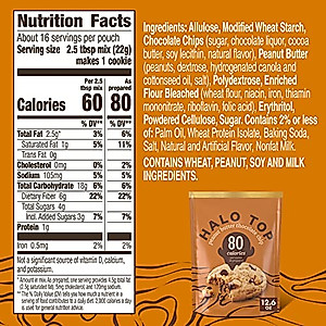 Halo Top Peanut Butter Chocolate Chip Light Cookie Mix, 12.6 oz.