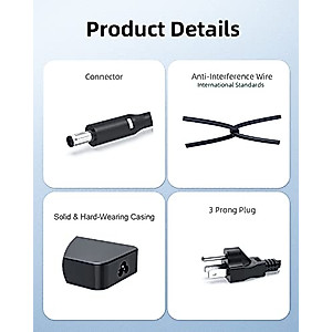 130W AC Charger Fit for Dell Inspiron 14 Plus 7420 P157G003 Laptop - Power Supply Adapter Cord