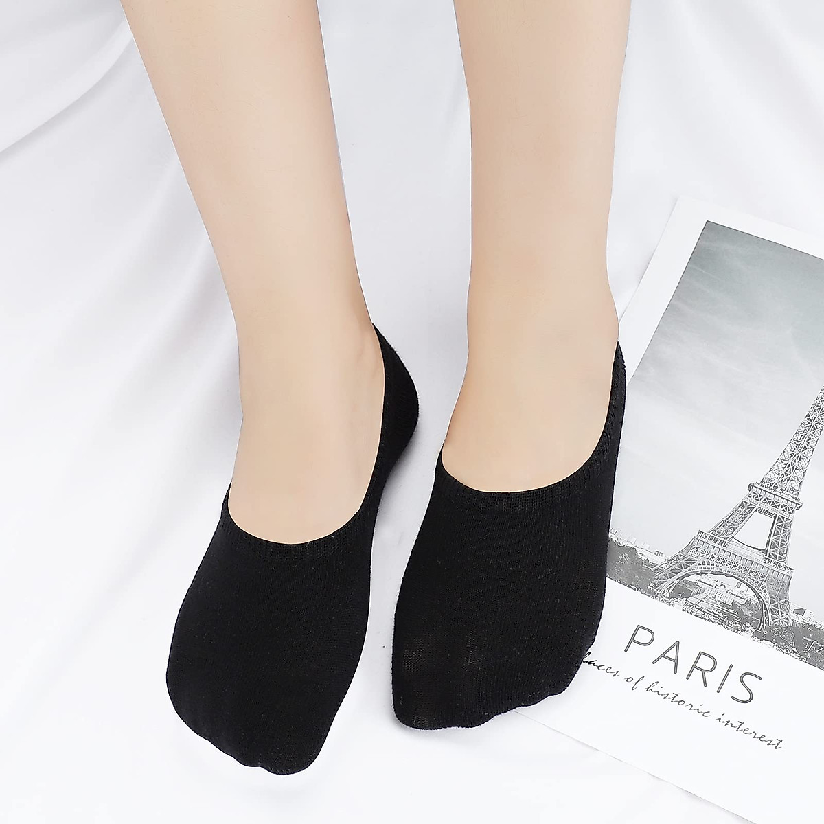 KEREDA 10 Pairs Kids No Show Socks for Girls Boys Low Cut Socks 7-9 Years White