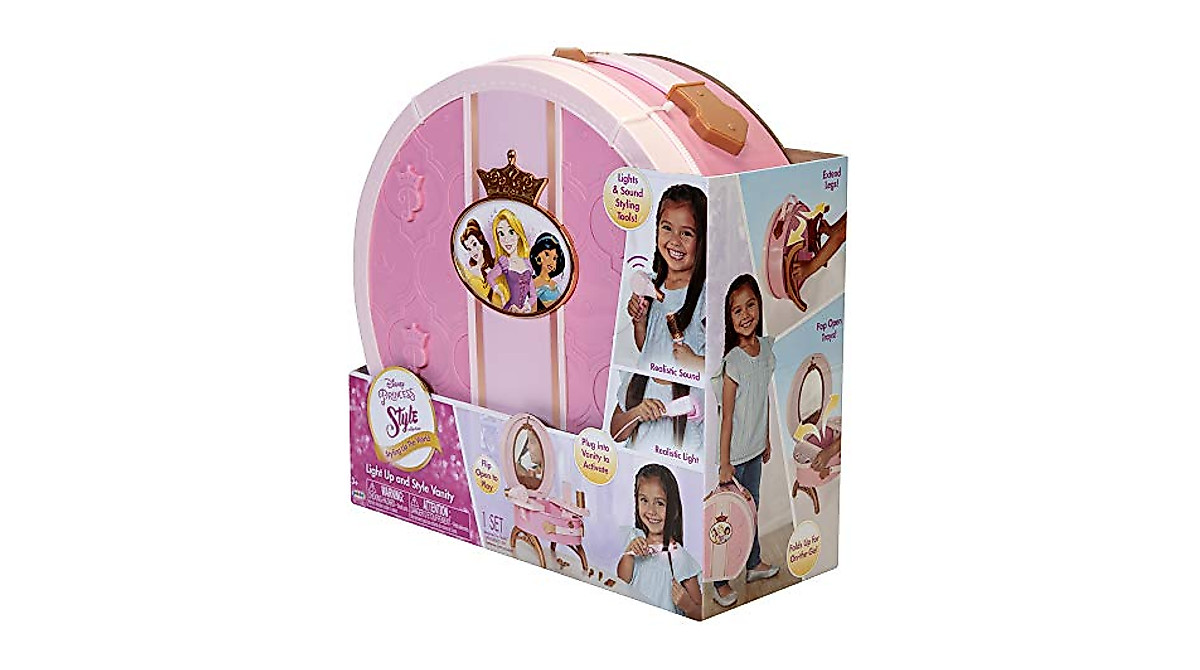 Disney Princess Light Up Vanity - Realistic Styling Play for Girls