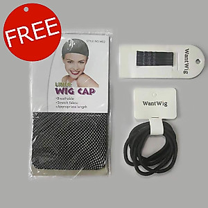 WELLKAGE 14 inches Halloween Party Short Straight Black Bob Hair Wigs