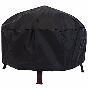 Sunnydaze 30-Inch Fire Pit with Spark Screen, Water-Resistant Cover, Metal Grate, and Fireplace Poker - Northwoods Fishing