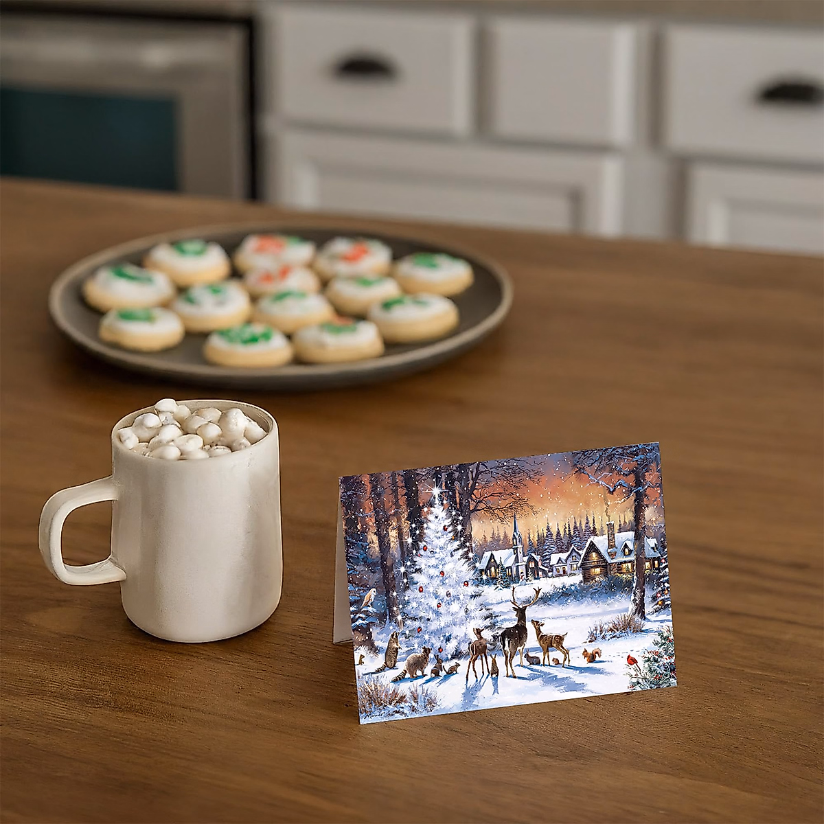 Crown Point Graphics 30 Count Woodland Glitter Christmas Cards