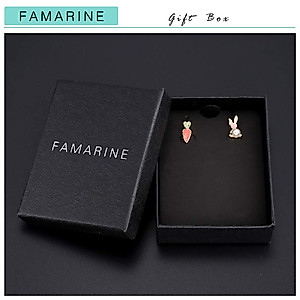 Easter Earrings Rabbit Bunny Carrot Stud Earrings Crystal Pearl Cute Funny Earring Gift for Her