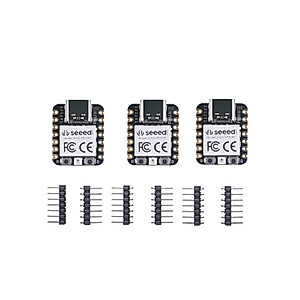Seeed Studio XIAO RP2040 Microcontroller with Dual-Core ARM Cortex M0+ Processor, Supports Arduino, MicroPython and CircuitPython with Rich Interfaces, 3pcs.