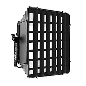 GVM Foldable Softbox Diffuser with Grid Beehive for RGB 800D/560AS/480LS Series LED Video Light, Suitable for Studio Lighting, Portrait Photography, Video Lighting, Led Panel, 2 Packs, 11"x11"
