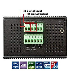 PLANET IGS-10020HPT / Industrial 8-Port 10/100/1000T 802.3at PoE + 2-Port 100/1000X SFP Managed Switch with Wide Operating Temperature