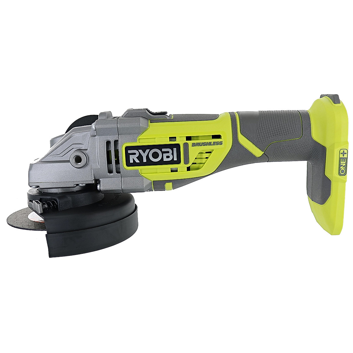 Ryobi P423 18V One+ Brushless 4-1/2" 10,400 RPM Grinder and Metal Cutter w/ Adjustable 3-Position Side Handle and Onboard Spanner Wrench (Battery Not Included, Power Tool Only)