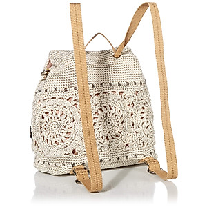 The Sak womens Women's Sayulita Crochet Backpack, Natural Medallion, One Size US
