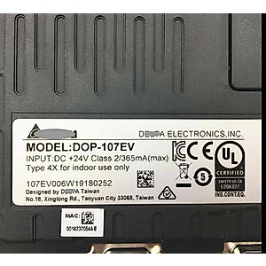 DOP-107EV 7 Inch HMI Ethernet Touch Screen Panel 800 * 480 Sealed in Box 1 Year Warranty