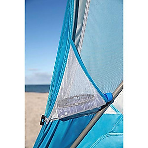 Coleman Portable 7x7ft Backpack Sun Shelter, Lightweight Adjustable Sun Shade with Easy Setup Pre-Attached Poles, Ideal for Beach, Park & Sidelines