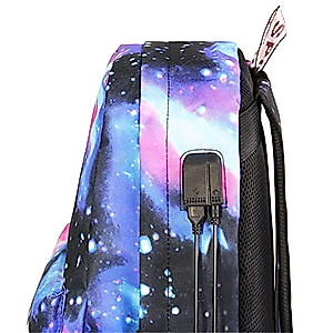 GENGX WesQi Neymar JR Bookbag with USB Charging Port,Lightweight School Backpack Laptop Bag for Kids,Teens