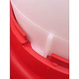 Farm Innovators Model HPF-100 "All-Seasons" Heated Plastic Poultry Fountain For Chicken, 3 Gallon, Red/White, 100-Watt