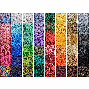 MagicWater Supply Crinkle Cut Paper Shred Filler (1 LB) for Gift Wrapping & Basket Filling - Kraft