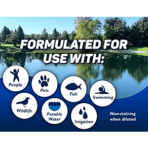 Crystal Blue XL Commercial Lake & Pond Dye - Royal Blue Color - 2.5 Gallon