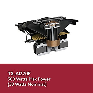 TS-A1370F A Series 5.25” 300 Watts Max 3-Way Car Speakers Pair with Carbon and Mica Reinforced Injection Molded Polypropylene (IMPP) Cone Construction