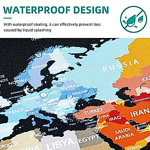 XGB World Map Extended Large Gaming Mouse Pad, 31.5x11.8 Inch Big XL Mousepad with Seamed Edges, Keyboard Pad, HD Printing, Non-Slip Rubber Base, Waterproof, Desk Mat Pad for Home, Office, Gaming