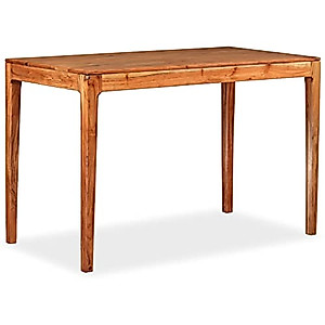 YPWRENH Coffee Table Kitchen Tables Dining Table Solid Wood 46.5"x23.6"x29.9" for Dining Room, Kitchen or Living Room