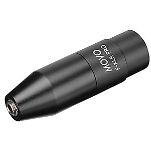 Movo FXLR-PRO 3.5mm (TRS) Mini-Jack Female Microphone Adapter to 3-pin XLR Male Connector with Integrated Phantom Power Converter