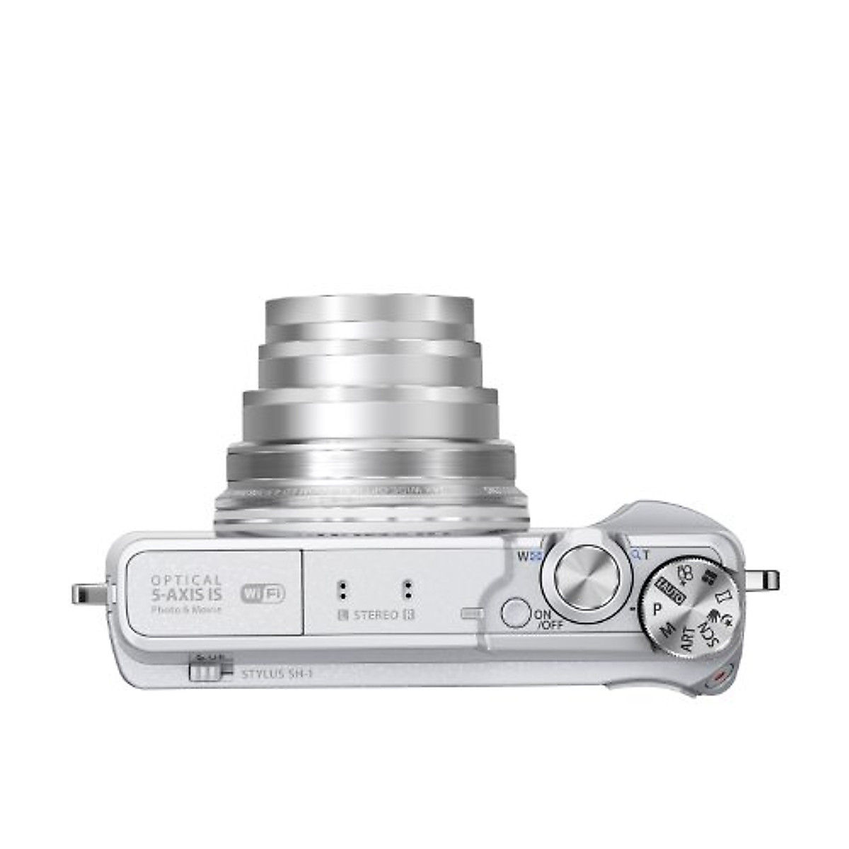 Olympus SH-1 16 MP Digital Camera (White) - International Version (No Warranty)