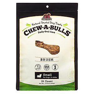 Redbarn Chew-A-Bulls (Size: Small | Shape: Brush | 24-Count (Pack of 1))