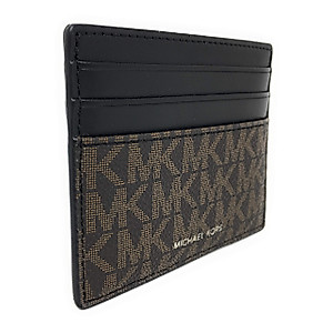 Michael Kors Men's Cooper Tall Card Case Wallet (Brown/Black)