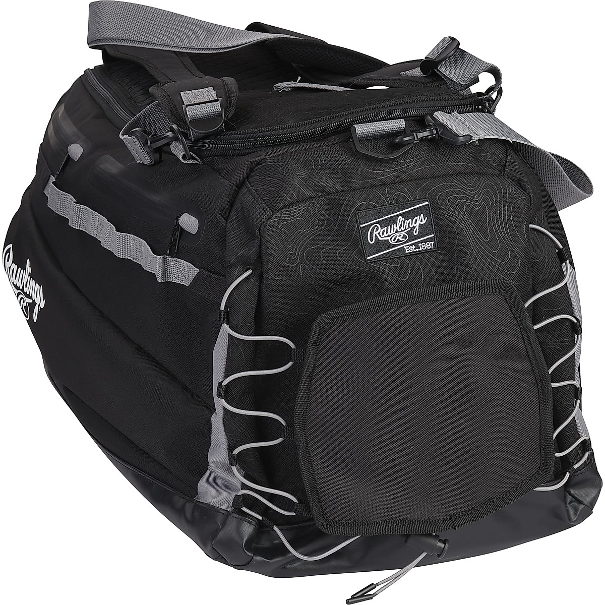 Rawlings | MACH Hyrbid Backpack/Duffle Equipment Bag | Baseball &amp; Softball | Black