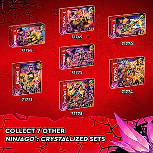 LEGO NINJAGO Kai’s Golden Dragon Raider Multi-Terrain Car Toy 71773 with Kai and Zane Minifigures, Building Set for Kids Ages 8 Plus