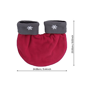 Couple Lovers Winter Thicken Warm Glove Sweethearts Christmas Couples Mittens 3pcs Gloves, Red, Medium