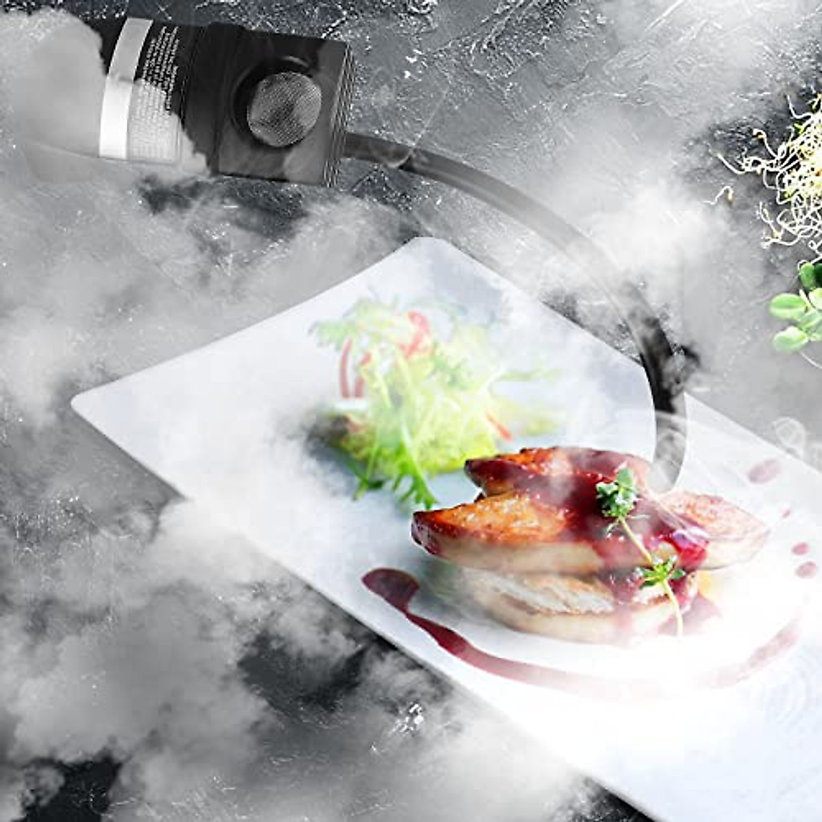 Flngr Smoke Gun for Cooking,Beer,with Apple and Cherry Wood,Food Smoker for Beginners,For Kitchen, Bar or Gift