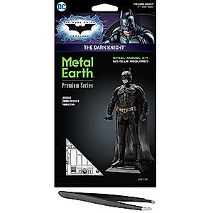 Metal Earth Premium Series Batman The Dark Knight 3D Metal Model Kit Fascinations Bundle with Tweezers
