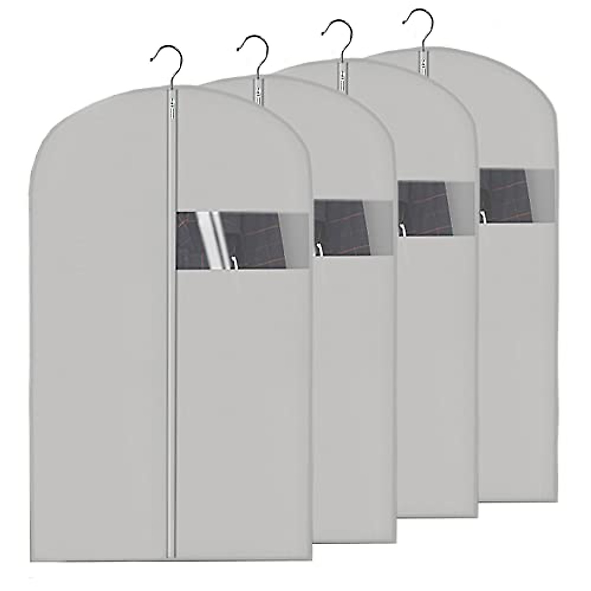 Garment Bags Suit Bag for Closet Storage (Set of 4)Dress Bags Hanging Garment Bag for Storage or Travel- 24''×44''/4Pack