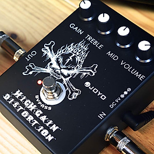JOYO JF-04 High Gain Distortion Pedal Bundle with JP-06 Noise Blocker Pedal Power Supply