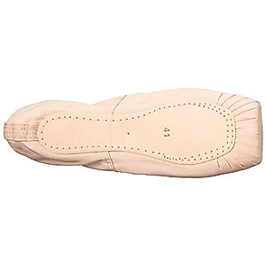 Women's Ballet Pointe Shoes Canvas Professional Dance Shoes for Girls with Toe Pad Beige 10 M Women