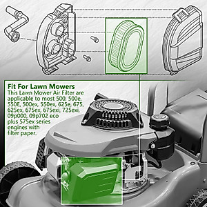 LEFITPA 2 Pack Replacement 593260 Air Filter for Briggs & Stratton 550E 550EX 625EX 725EXI Series Lawn Mower Engine Models