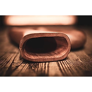 S-shaped Professional Didgeridoo for Meditation, Sound Healing Therapy, Yoga and Circular Breathing — NOT MADE IN CHINA — Mahogany Wood, 2-YEAR WARRANTY