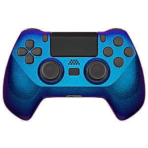 eXtremeRate Chameleon Decade Tournament Controller (DTC) Upgrade Kit for PS4 Controller JDM-040/050/055, Upgrade Board & Ergonomic Shell & Back Buttons & Trigger Stops - Controller NOT Included