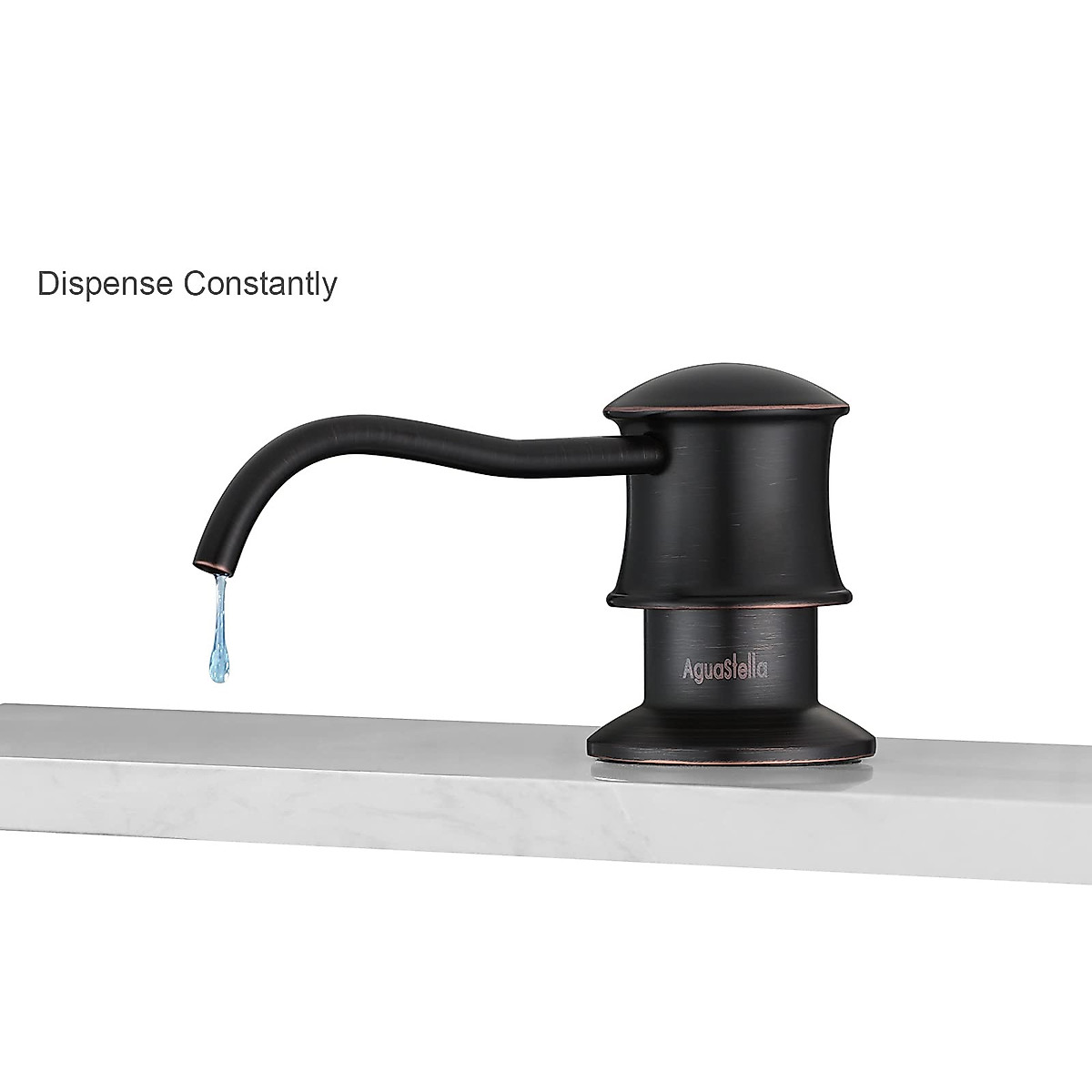 AguaStella AS94ORB Oil Rubbed Bronze Pull Down Kitchen Faucet and ASF42ORB Oil Rubbed Bronze Built in Soap Dispenser Combination