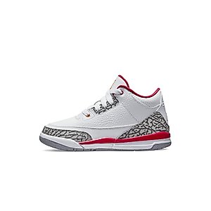 NIKE Jordan Preschool Air Jordan 3 PS 429487 126 Cardinal - Size 1.5Y