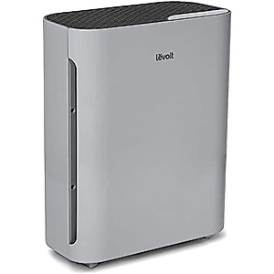 LEVOIT Air Purifiers for Home Large Room, Grey & Air Purifiers for Bedroom Home, HEPA Filter Cleaner, White